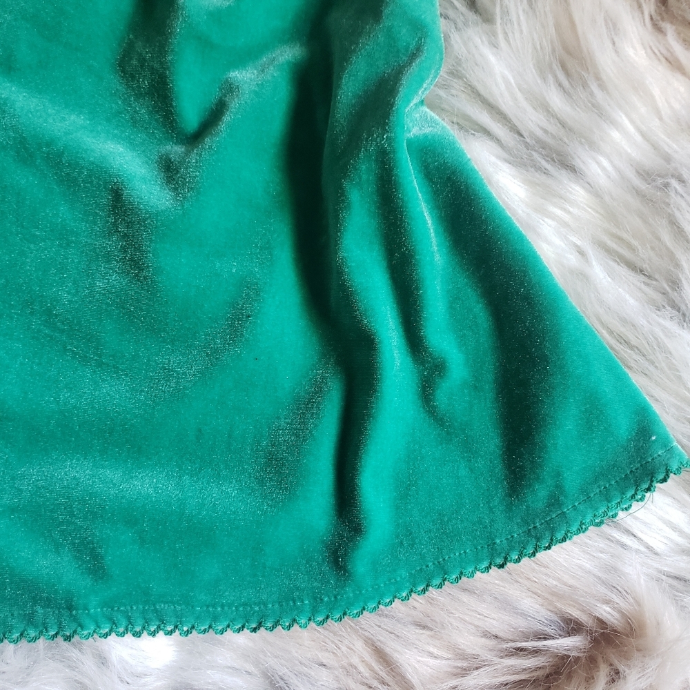 Vintage Emerald Green Velvet Dress - Gem